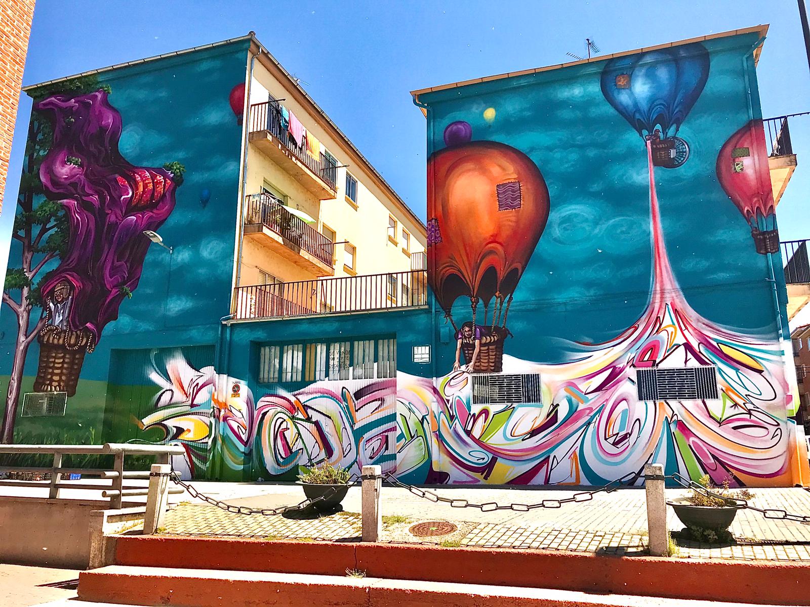 Completada la última obra de gran formato de pintura mural